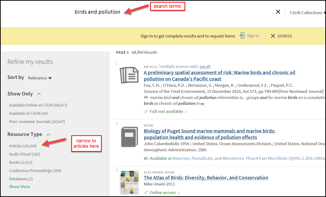New OneSearch, New Search Tips – Cited at the Library
